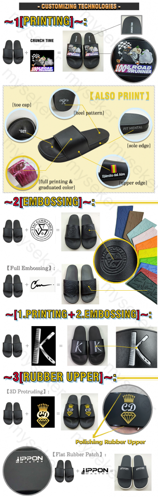 Custom print your own logo on the slippers, Print any logo on your slippers