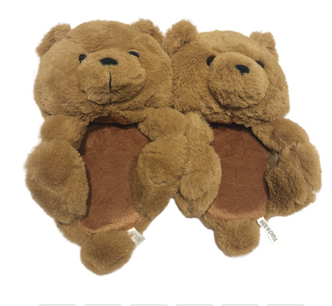 Slippers kids teddy bear slippers for women